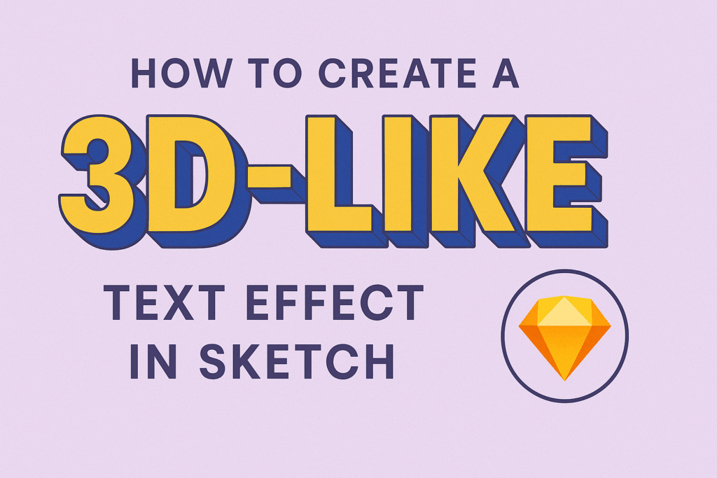 How to Create a 3D-Like Text Effect in Sketch