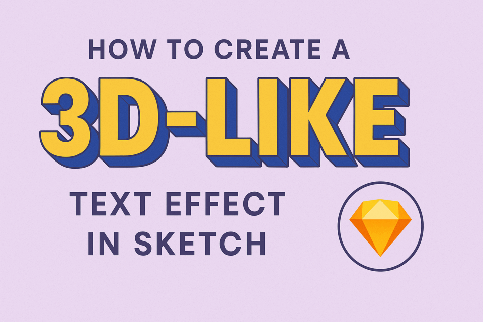 How to Create a 3D-Like Text Effect in Sketch