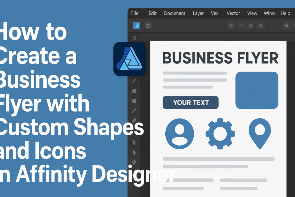 How to Create a Business Flyer with Custom Shapes and Icons in Affinity ...