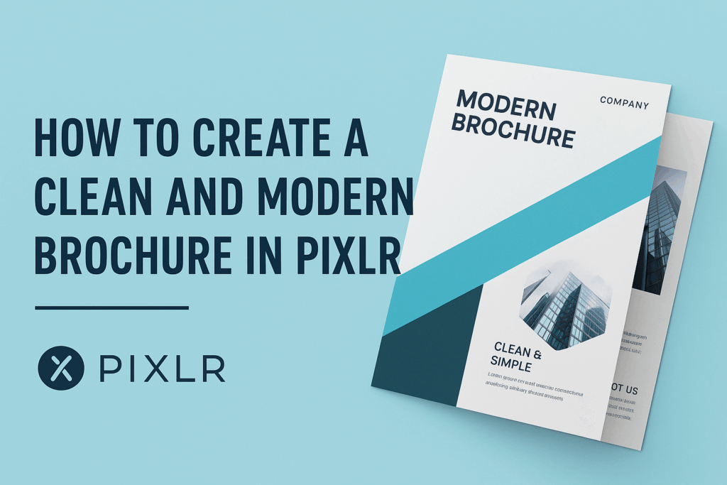 How to Create a Clean and Modern Brochure in Pixlr