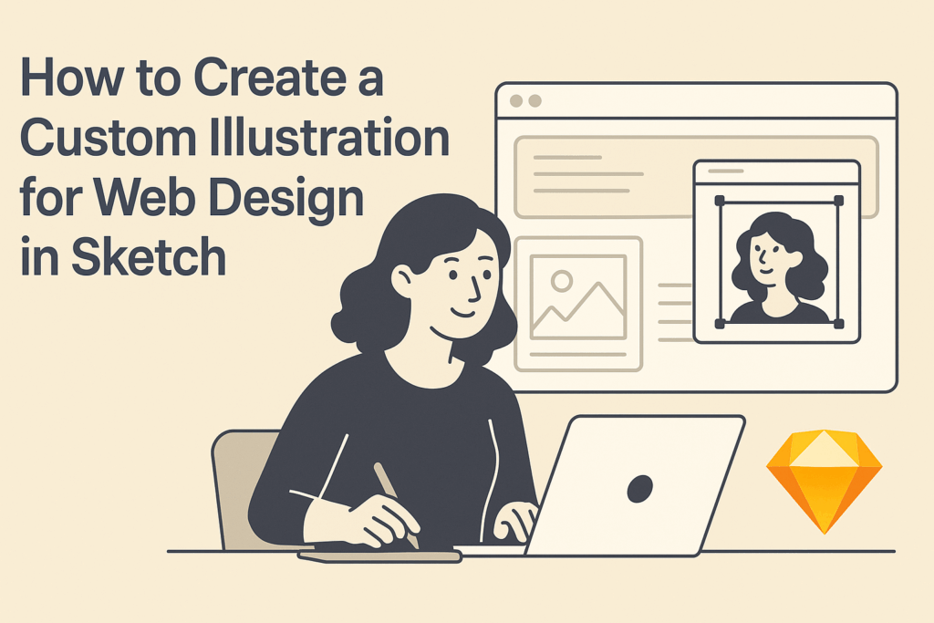 How to Create a Custom Illustration for Web Design in Sketch