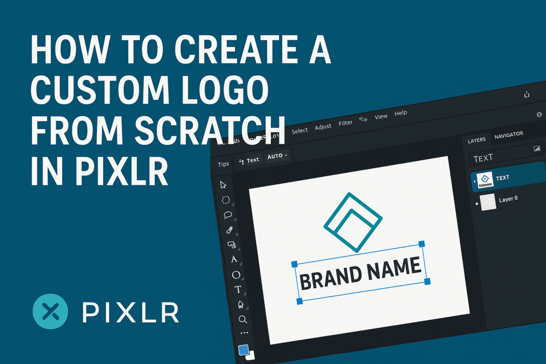 How to Create a Custom Logo from Scratch in Pixlr - Graphic Design Resource