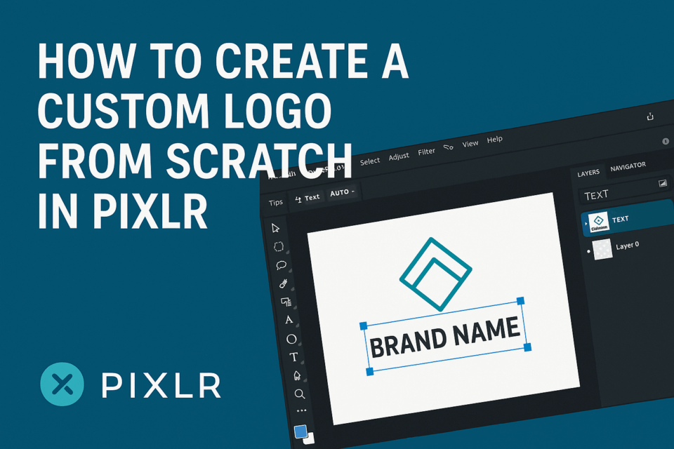 How to Create a Custom Logo from Scratch in Pixlr - Graphic Design Resource