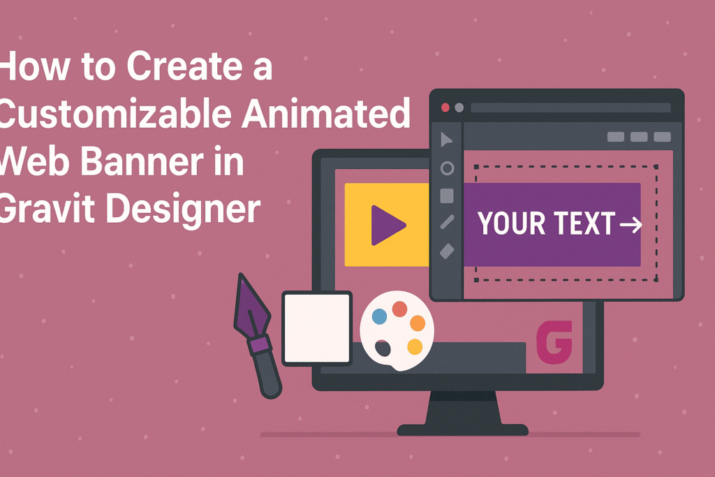 How to Create a Customizable Animated Web Banner in Gravit Designer