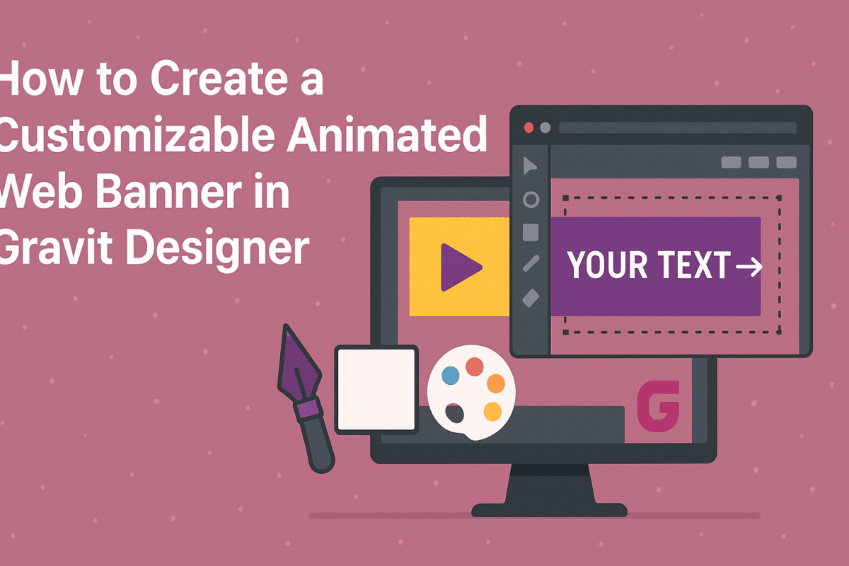 How to Create a Customizable Animated Web Banner in Gravit Designer