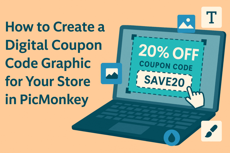How to Create a Digital Coupon Code Graphic for Your Store in PicMonkey