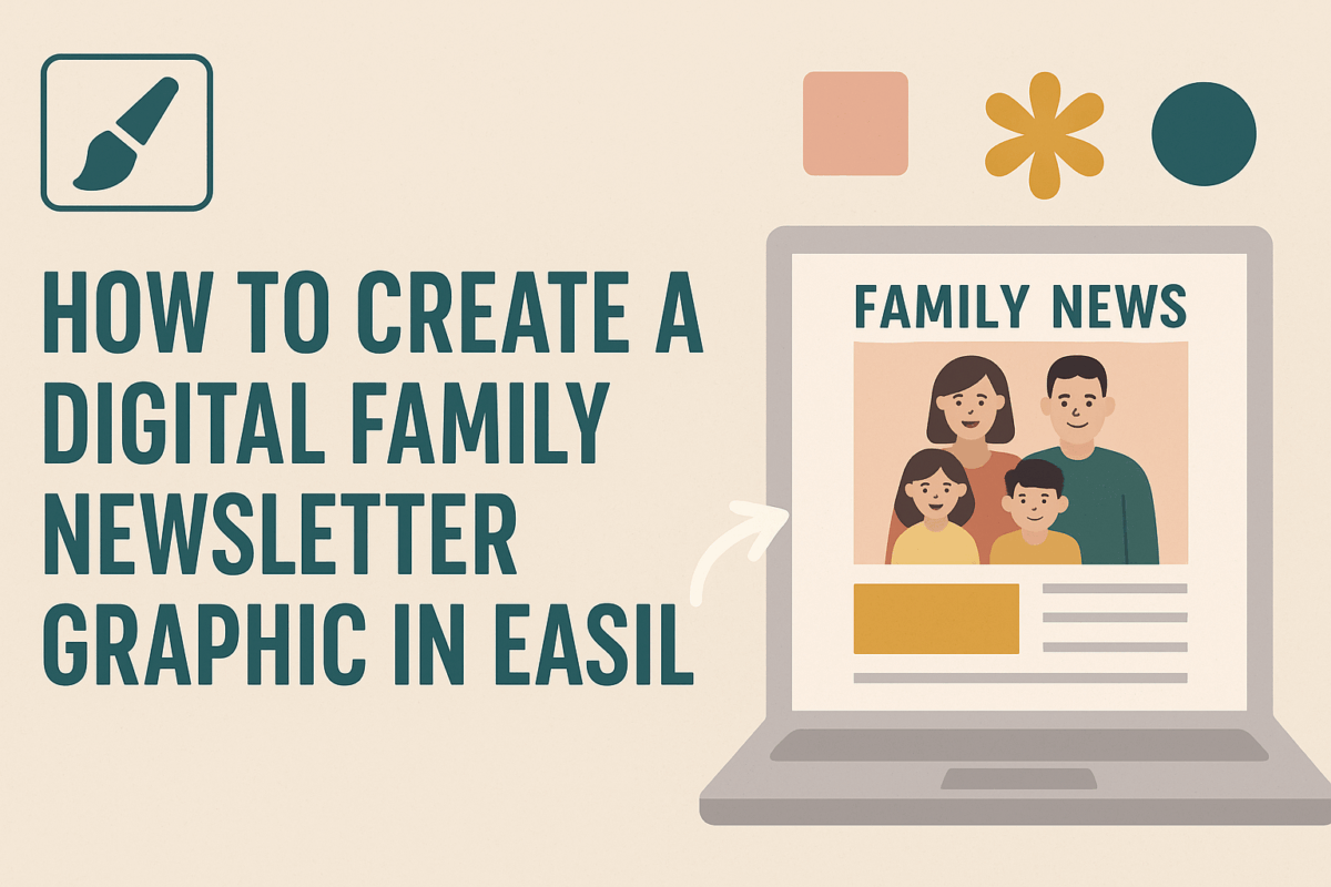 How to Create a Digital Family Newsletter Graphic in Easil