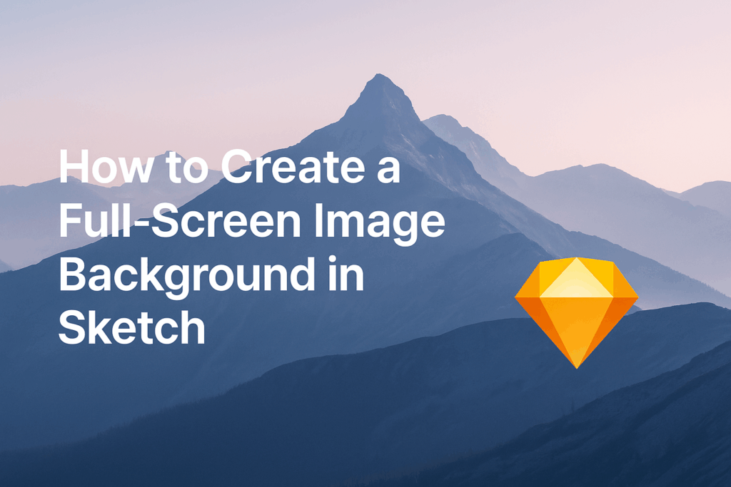 How to Create a Full-Screen Image Background in Sketch