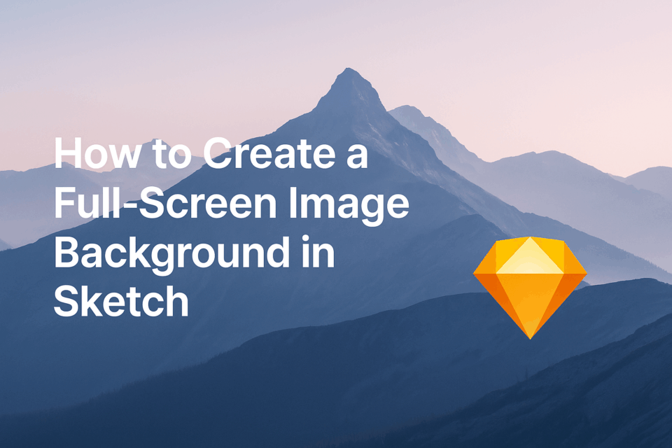 How to Create a Full-Screen Image Background in Sketch