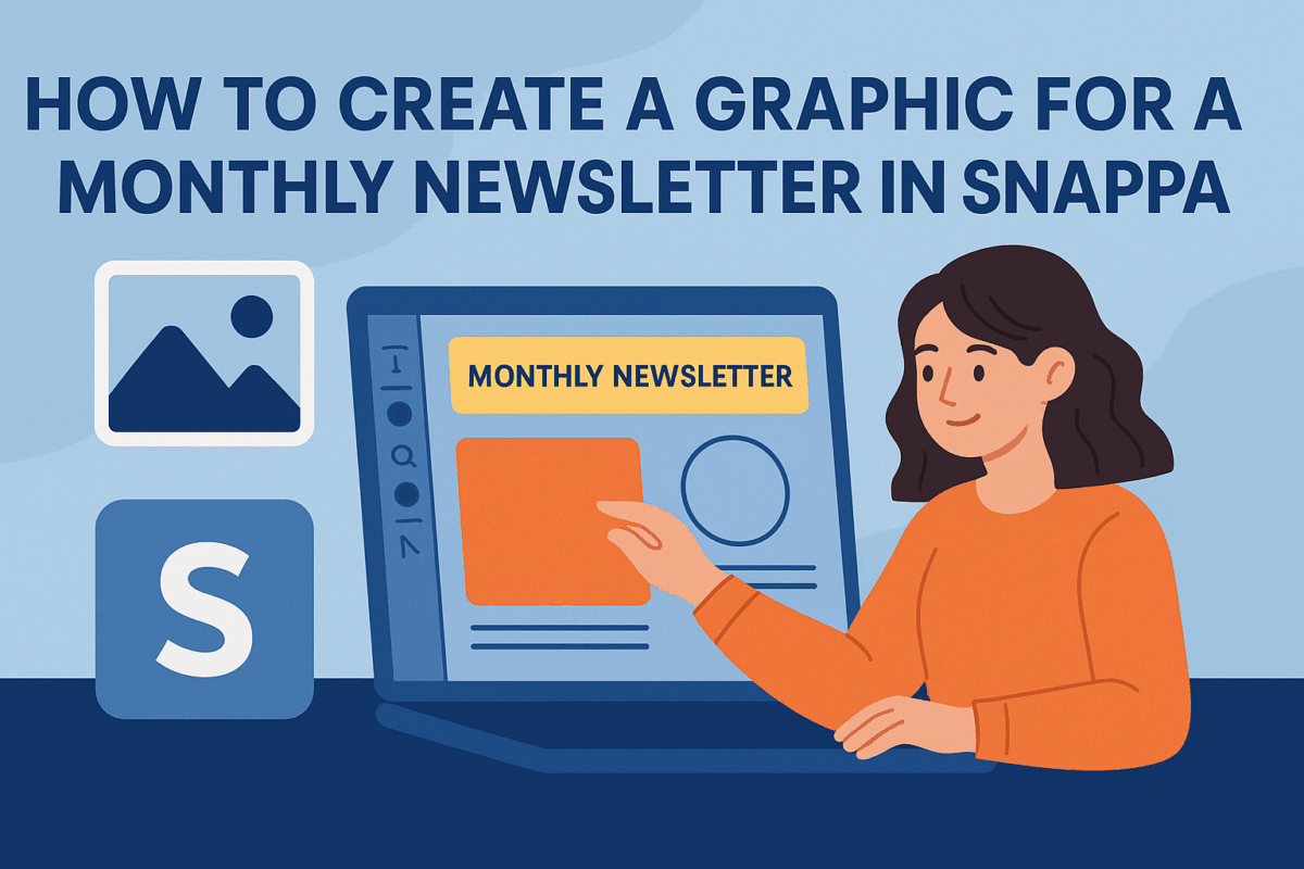 How to Create a Graphic for a Monthly Newsletter in Snappa