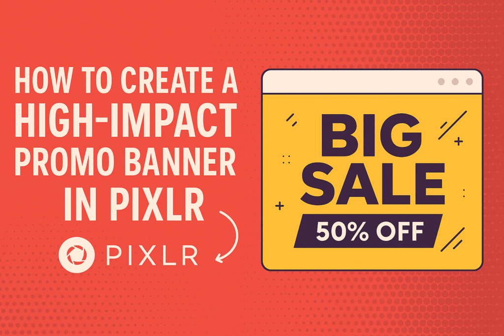 How to Create a High-Impact Promo Banner in Pixlr - Graphic Design Resource