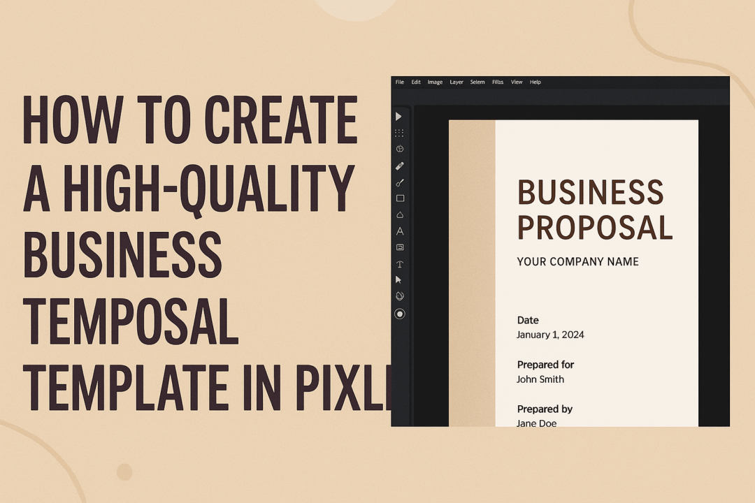 How to Create a High-Quality Business Proposal Template in Pixlr ...