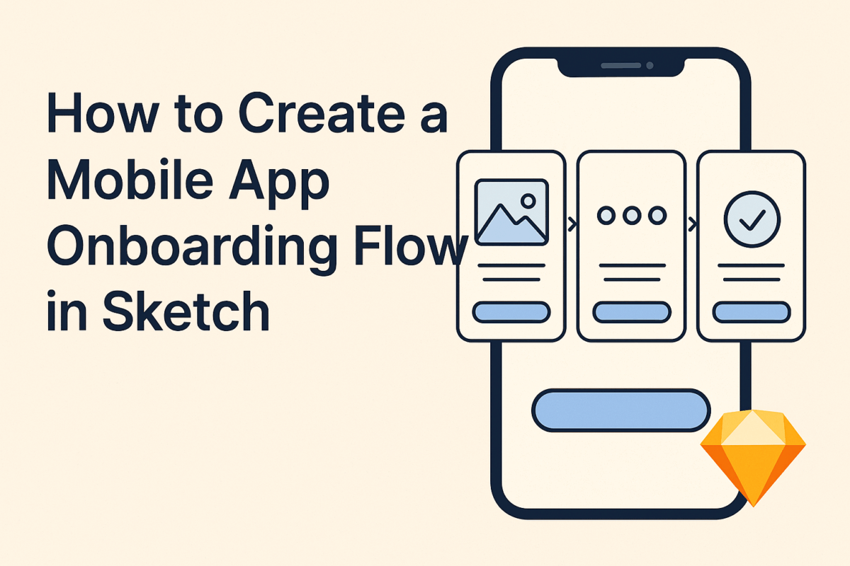How to Create a Mobile App Onboarding Flow in Sketch