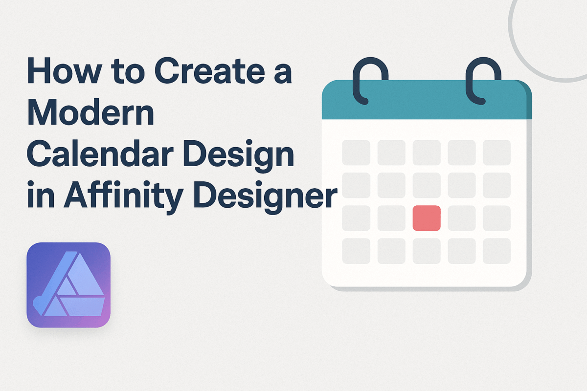 How to Create a Modern Calendar Design in Affinity Designer
