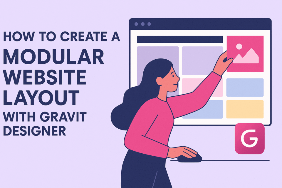 How to Create a Modular Website Layout with Gravit Designer