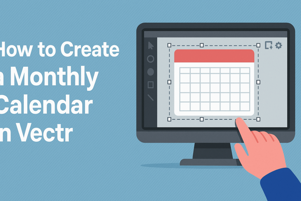 How to Create a Monthly Calendar in Vectr - Graphic Design Resource