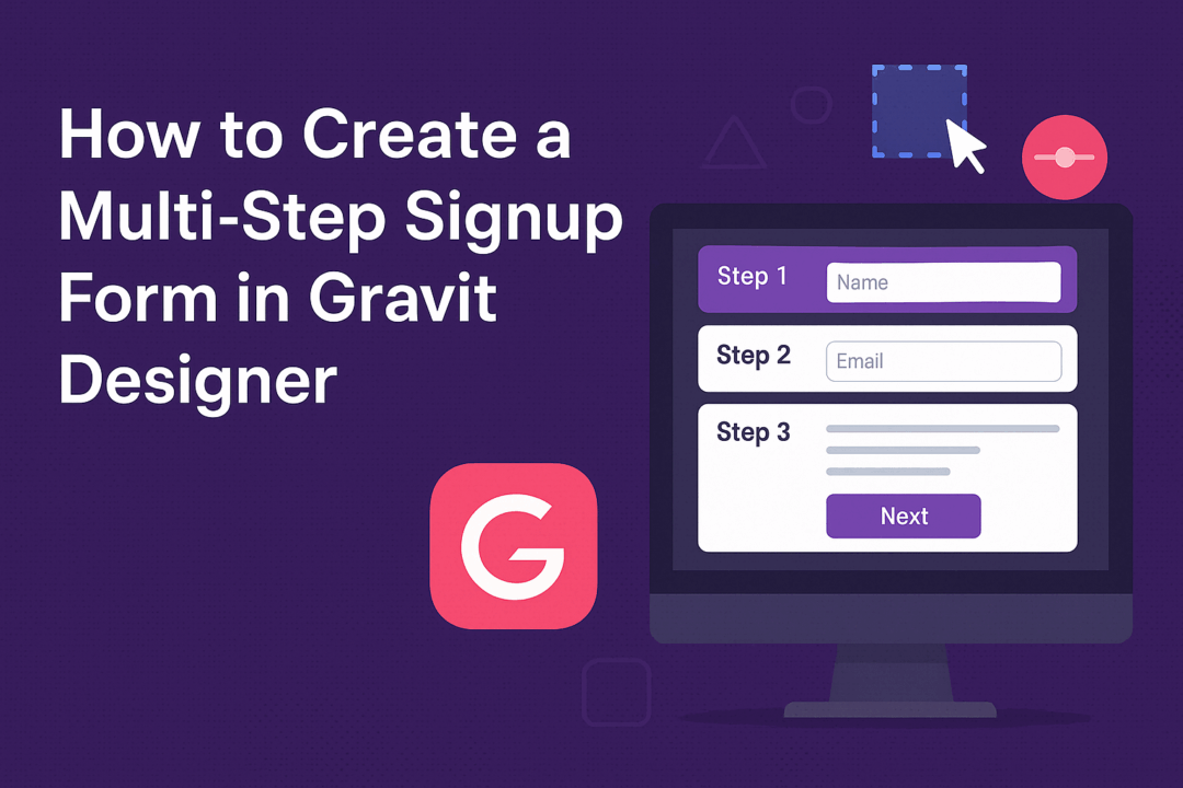 How to Create a Multi-Step Signup Form in Gravit Designer