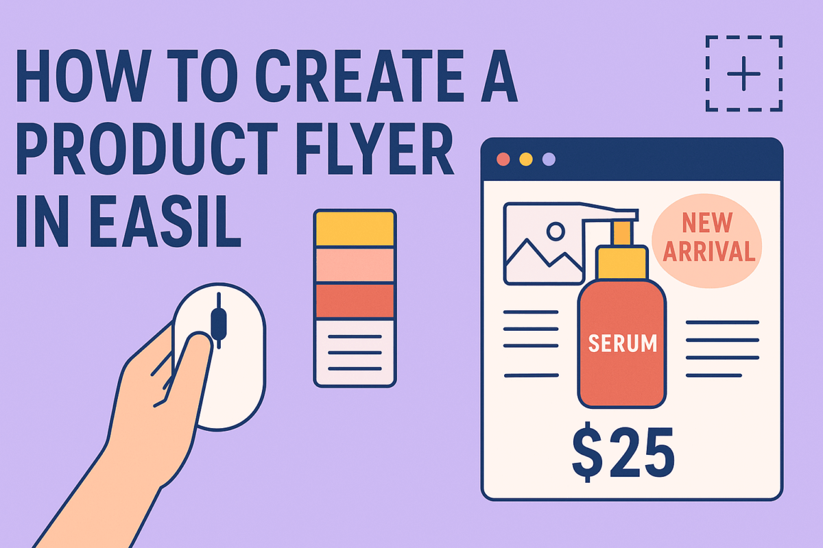 How to Create a Product Flyer in Easil - Graphic Design Resource