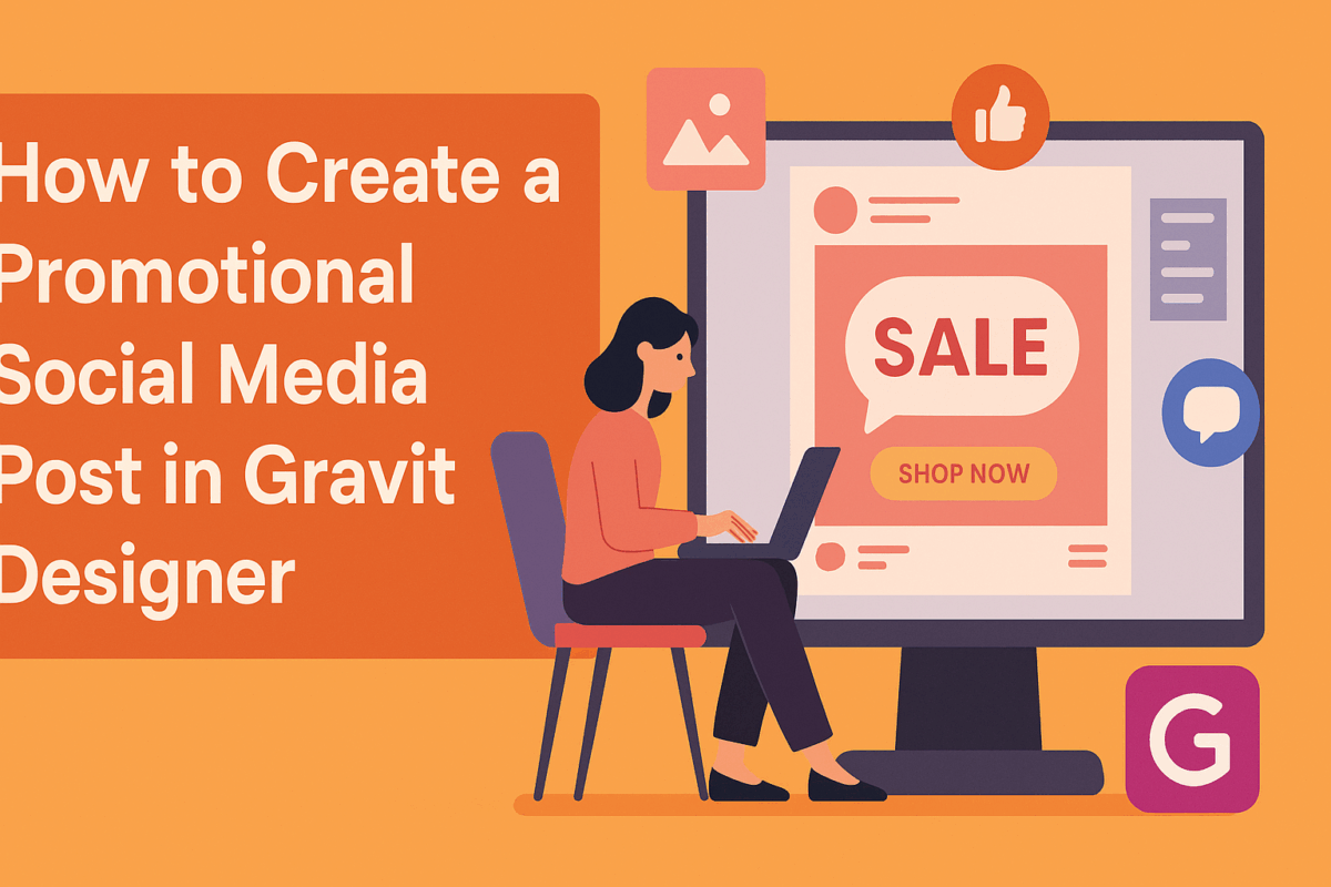 How to Create a Promotional Social Media Post in Gravit Designer