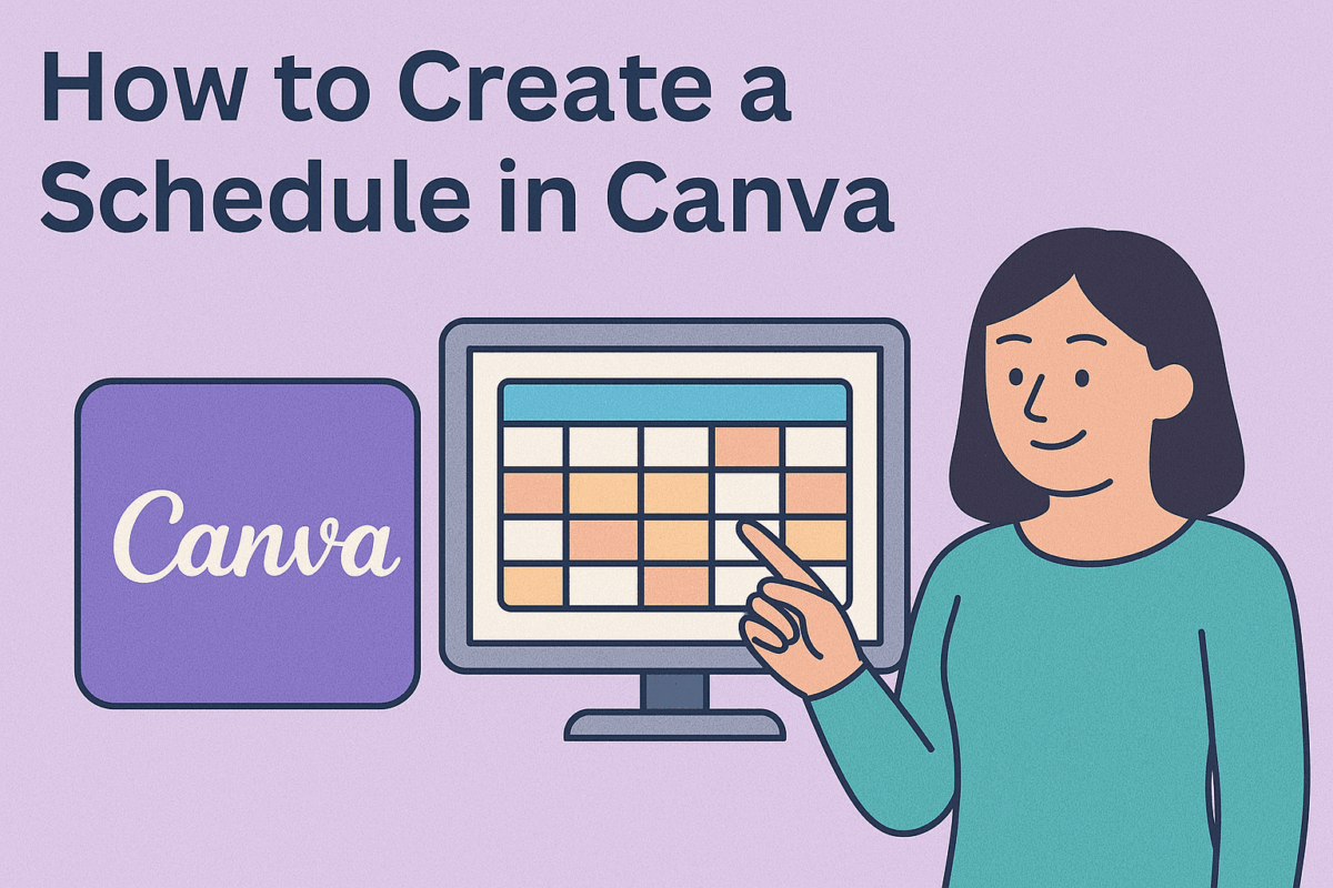 How to Create a Schedule in Canva