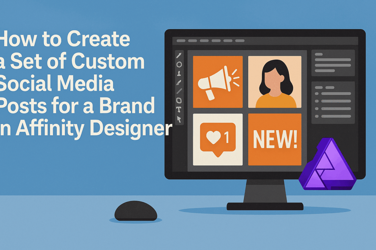 How to Create a Set of Custom Social Media Posts for a Brand in ...