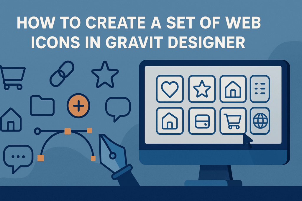 How to Create a Set of Web Icons in Gravit Designer