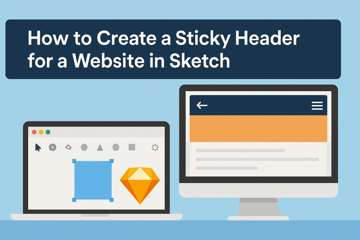 How to Create a Sticky Header for a Website in Sketch