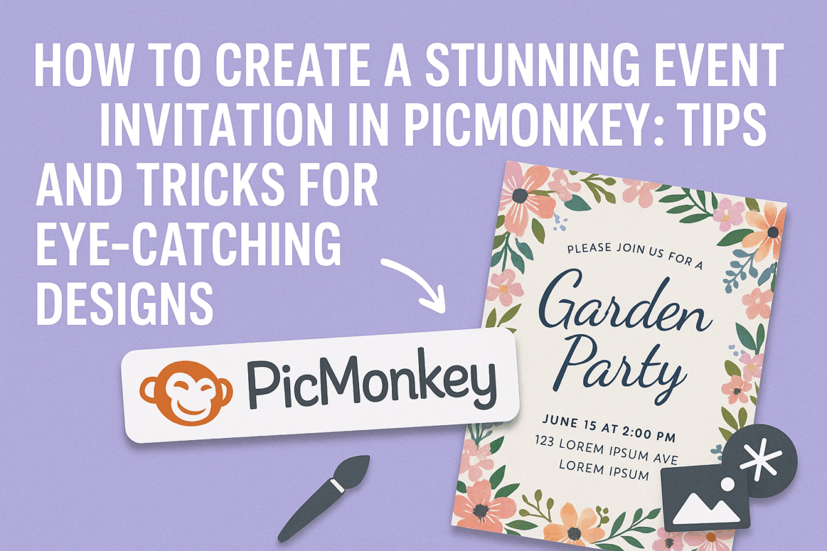 How to Create a Stunning Event Invitation in PicMonkey - Graphic Design ...