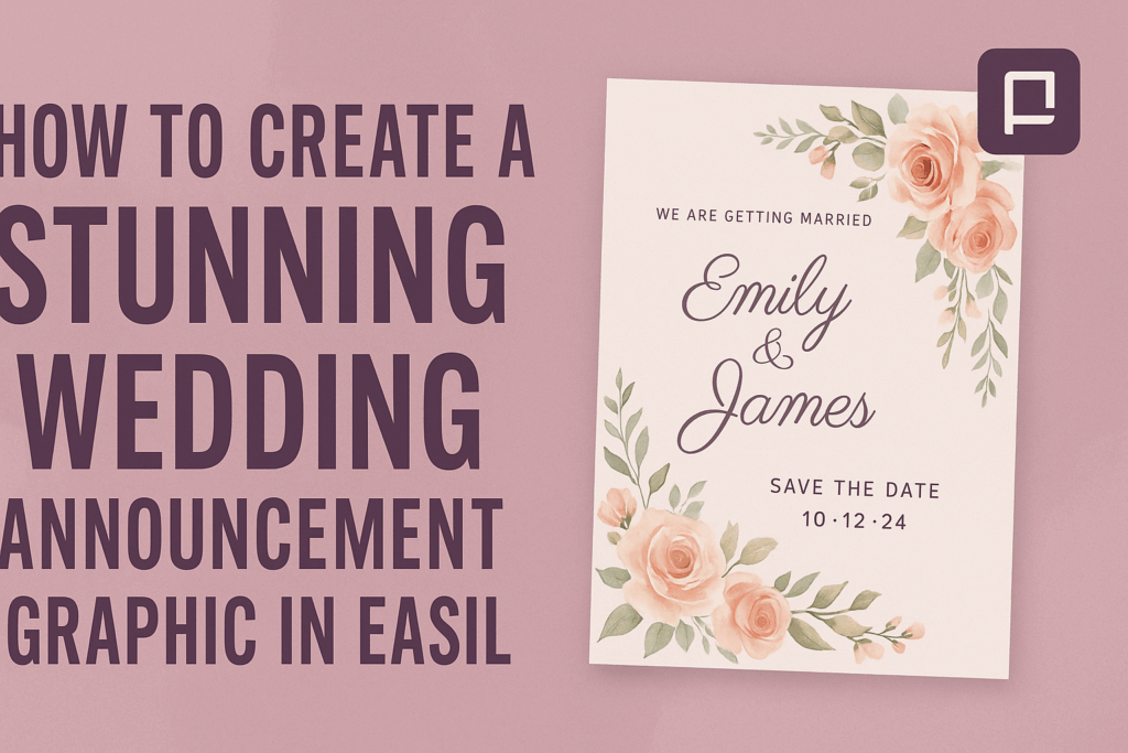 How to Create a Stunning Wedding Announcement Graphic in Easil