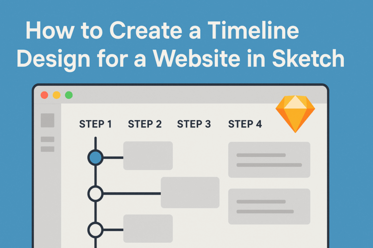 How to Create a Timeline Design for a Website in Sketch