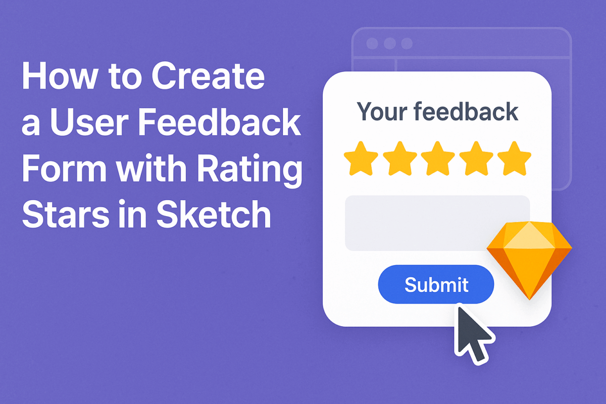 How to Create a User Feedback Form with Rating Stars in Sketch