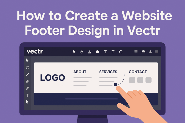 How to Create a Website Footer Design in Vectr