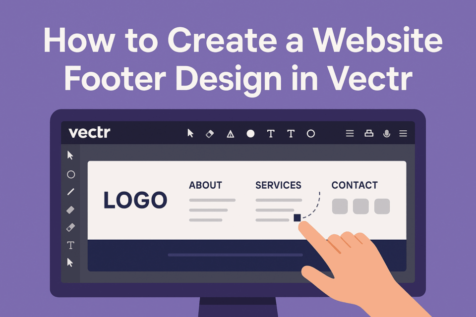 How to Create a Website Footer Design in Vectr