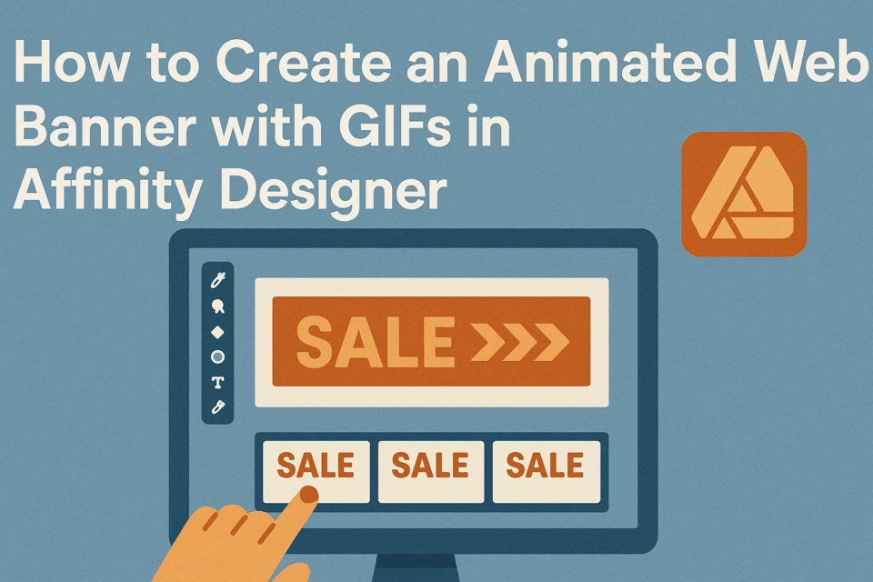 How to Create an Animated Web Banner with GIFs in Affinity Designer