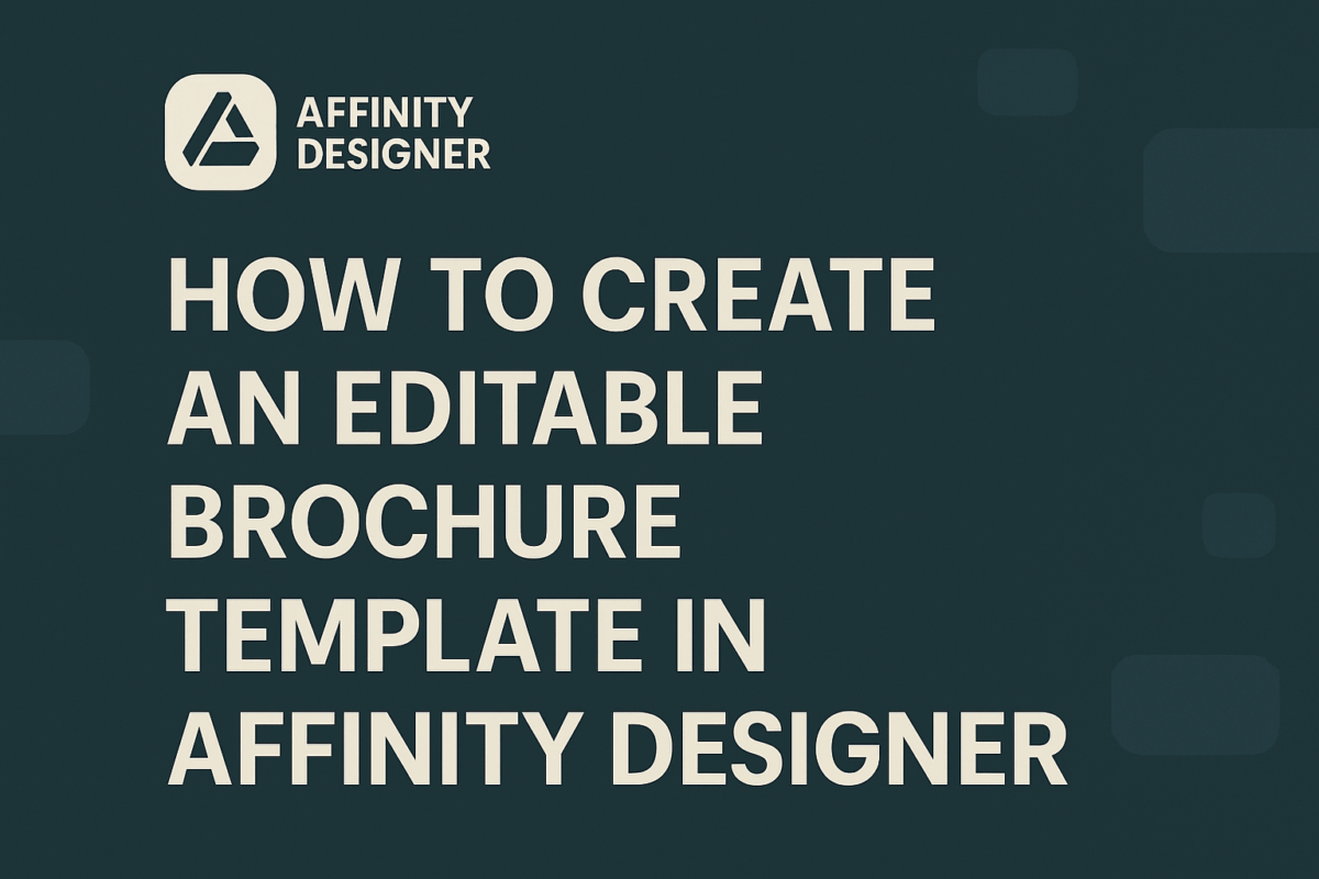 How to Create an Editable Brochure Template in Affinity Designer - Graphic Design Resource