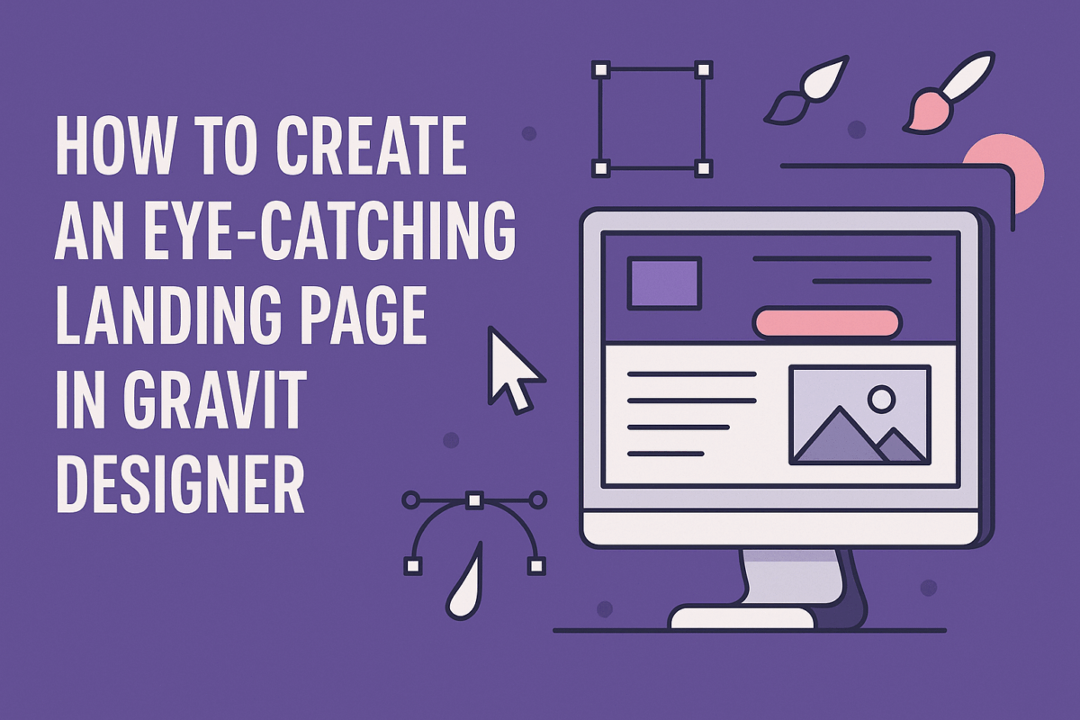How to Create an Eye-Catching Landing Page in Gravit Designer
