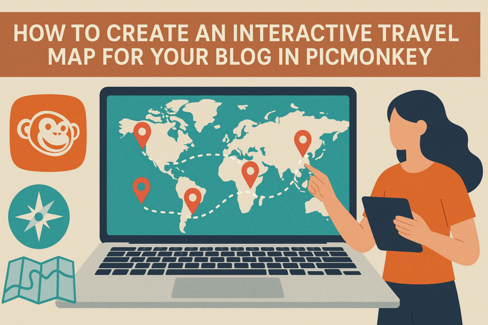 How to Create an Interactive Travel Map for Your Blog in PicMonkey