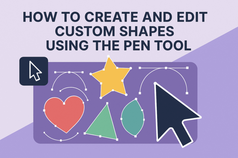 How to Create and Edit Custom Shapes Using the Pen Tool