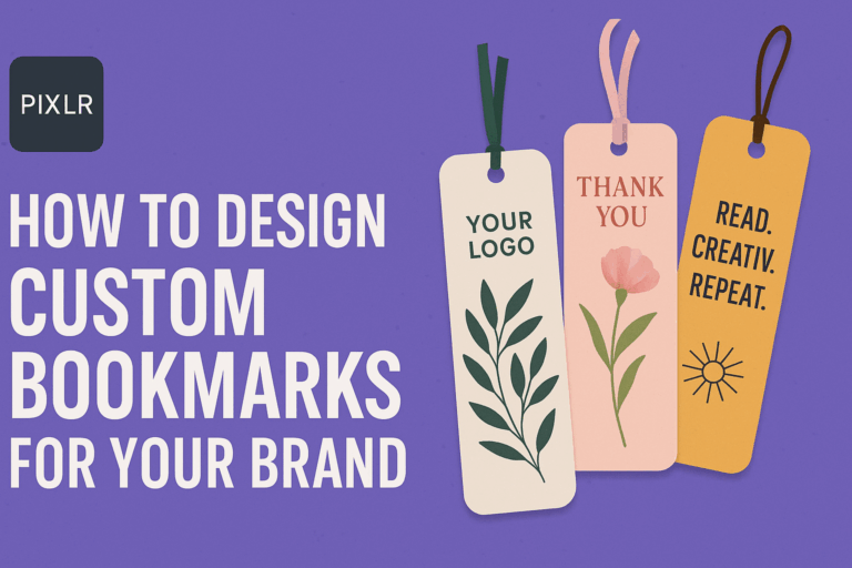 How to Design Custom Bookmarks for Your Brand in Pixlr - Graphic Design ...