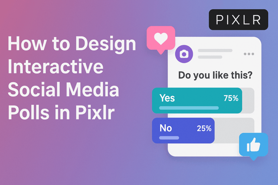 How to Design Interactive Social Media Polls in Pixlr