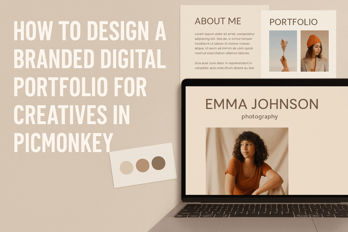 How to Design a Branded Digital Portfolio for Creatives in PicMonkey
