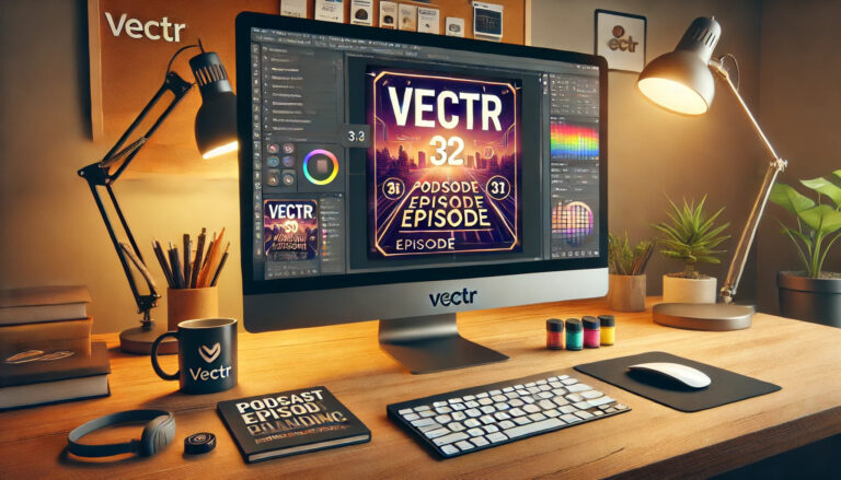 How to Design a Branded Podcast Episode Cover in Vectr - Graphic Design ...
