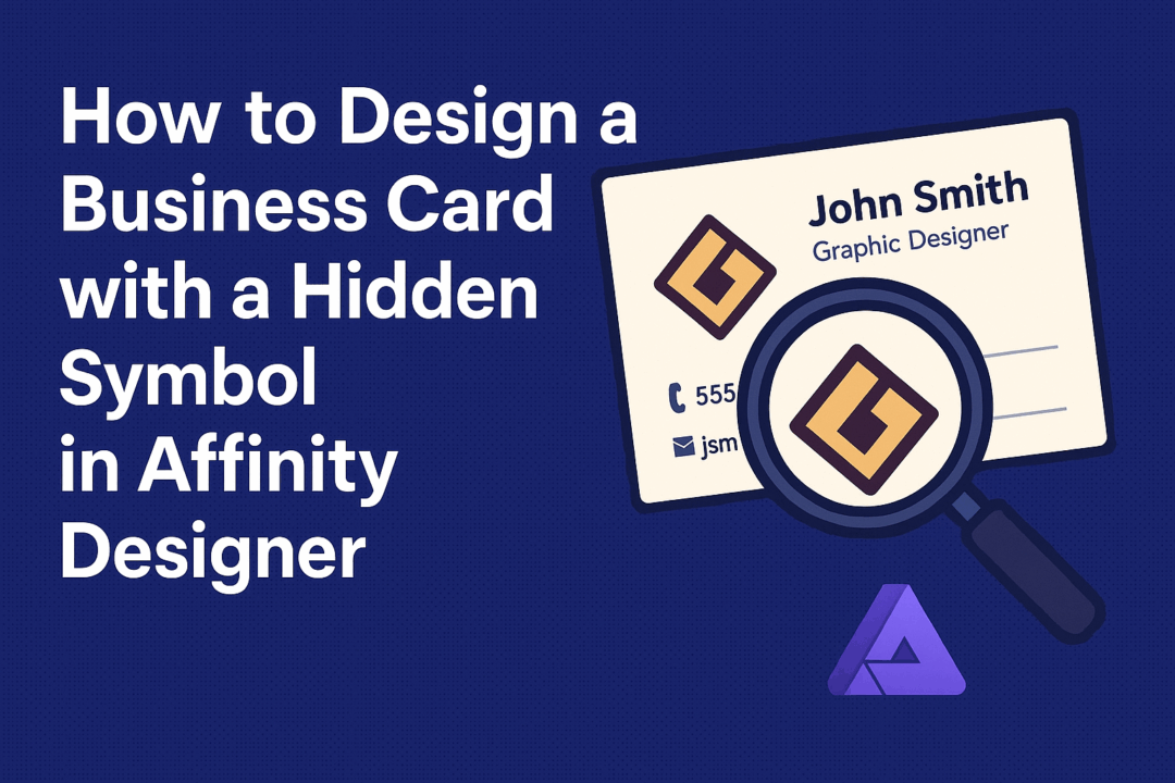 How to Design a Business Card with a Hidden Symbol in Affinity Designer ...
