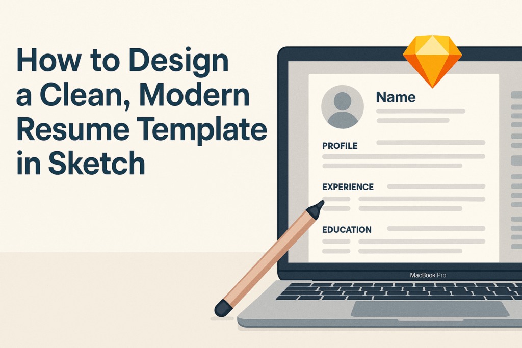 How to Design a Clean, Modern Resume Template in Sketch