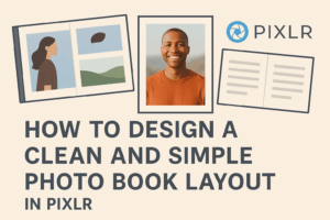 How to Design a Clean and Simple Photo Book Layout in Pixlr - Graphic ...