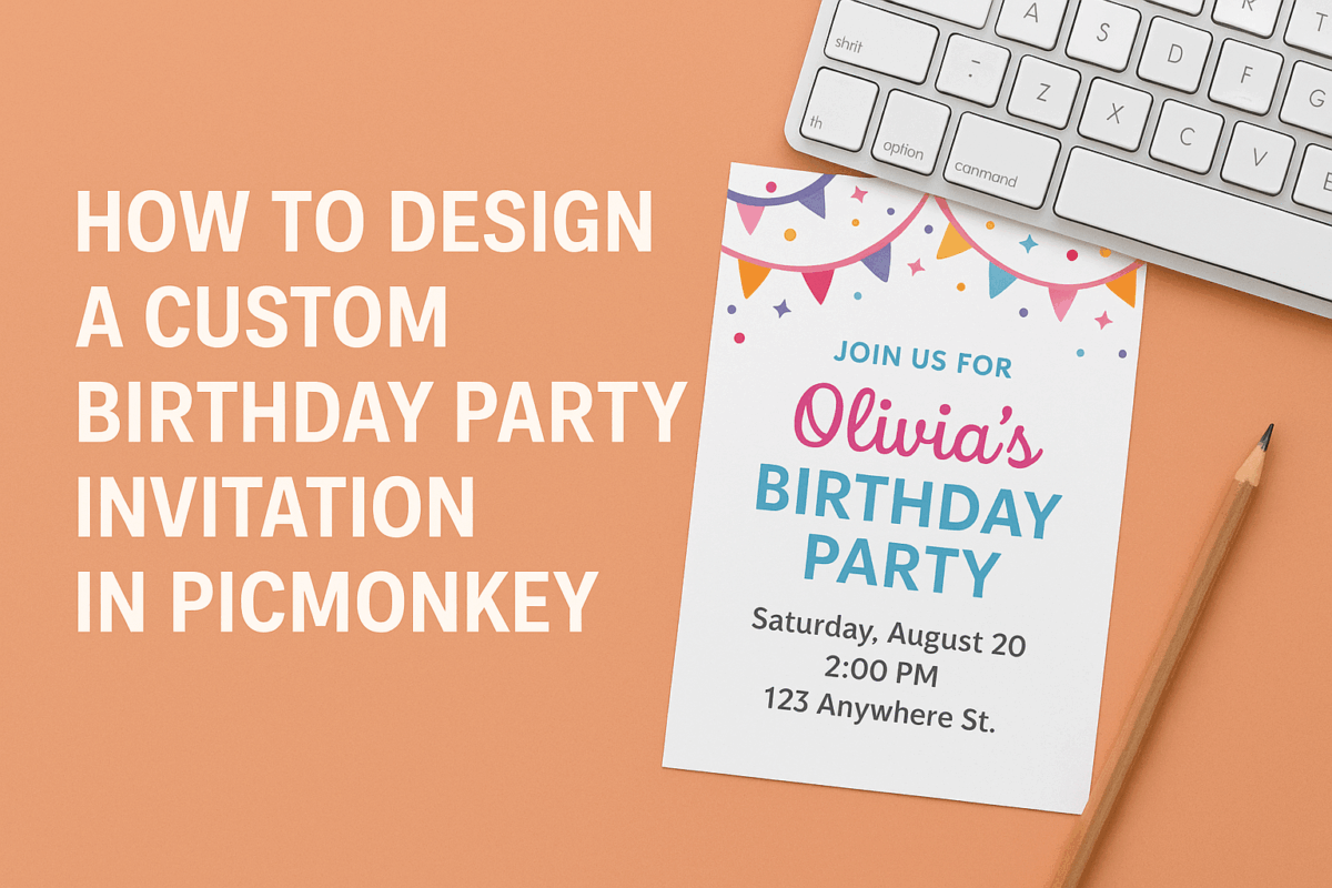 How to Design a Custom Birthday Party Invitation in PicMonkey
