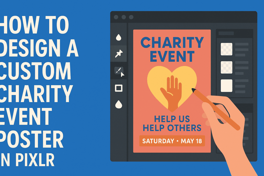 How to Design a Custom Charity Event Poster in Pixlr - Graphic Design ...