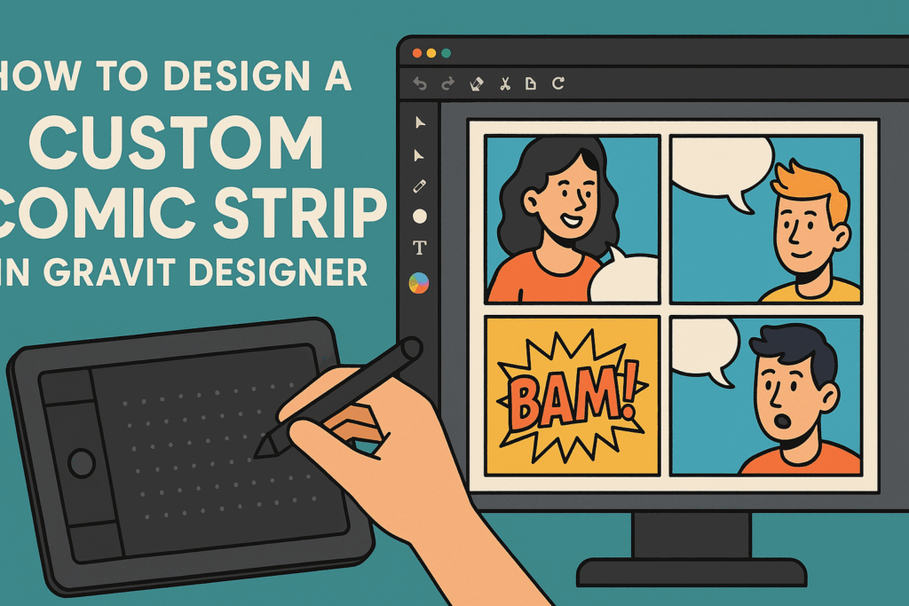 How to Design a Custom Comic Strip in Gravit Designer