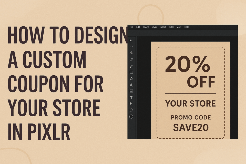 How to Design a Custom Coupon for Your Store in Pixlr - Graphic Design ...