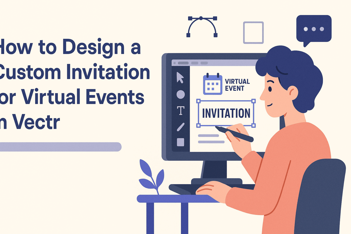 How to Design a Custom Invitation for Virtual Events in Vectr